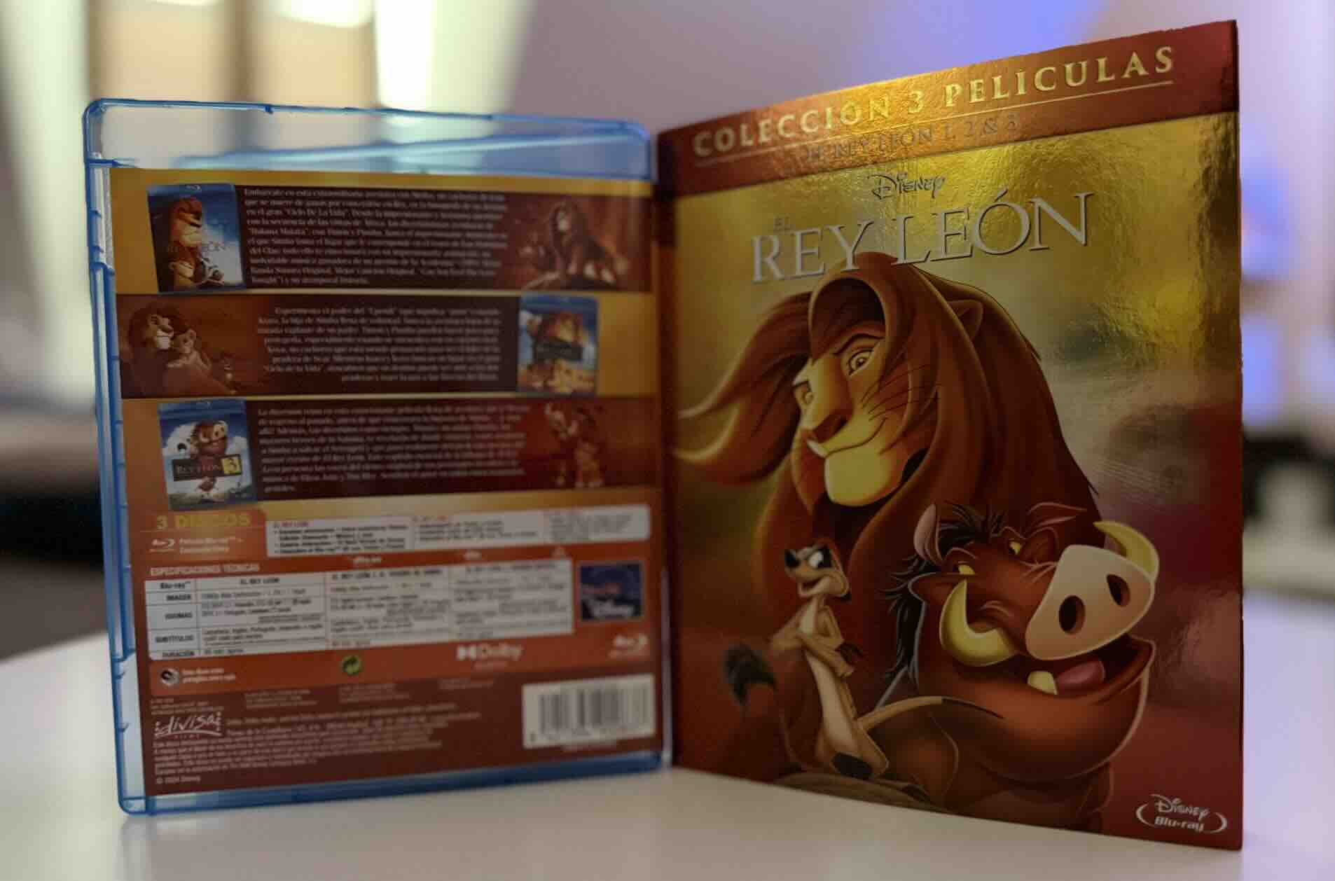El Rey León, colección 3 películas en Blu-ray - Moobys